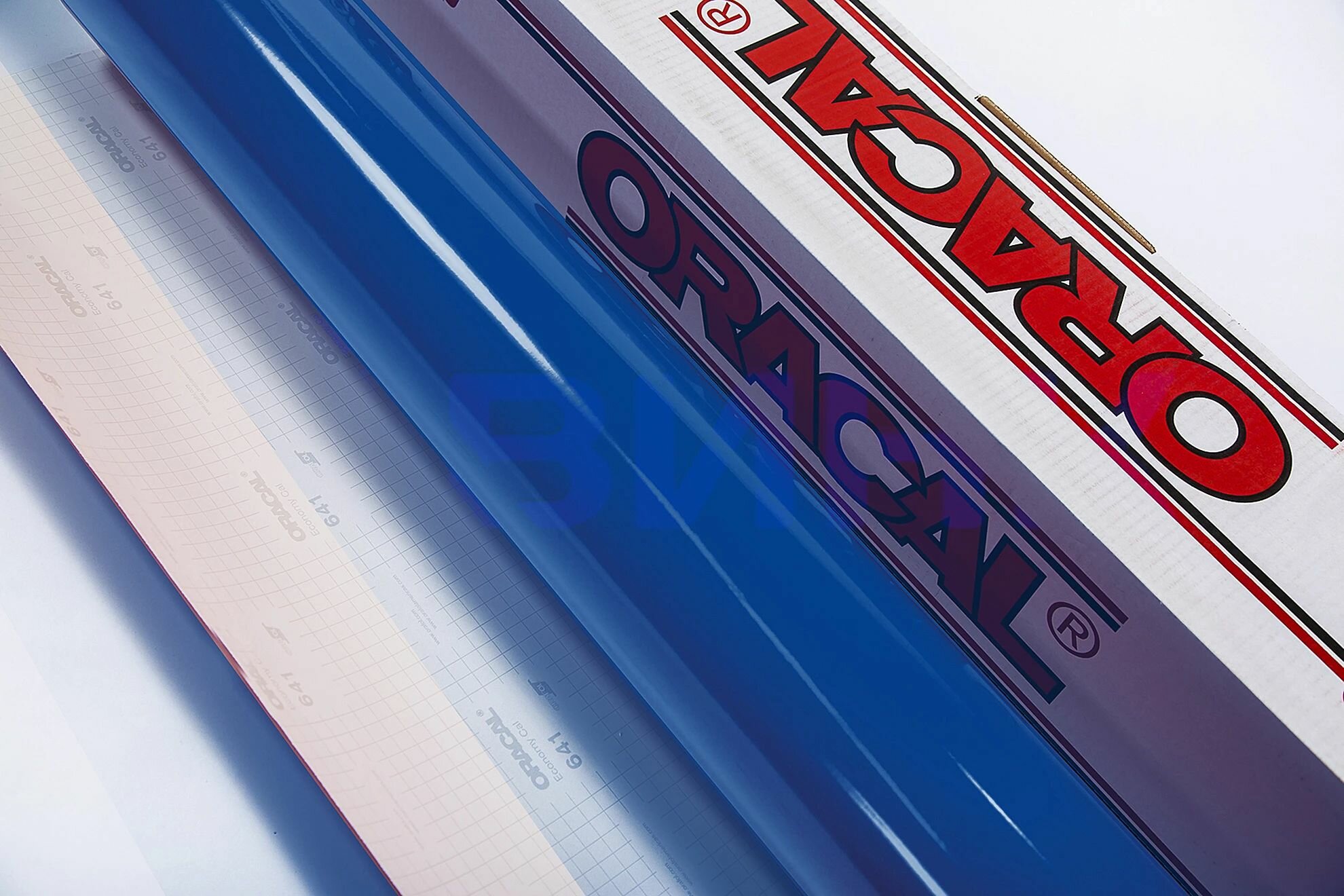 Пленка самоклеящаяся Oracal 641 G 051 1*50 м генциановая синяя, глянцевая, рулон
