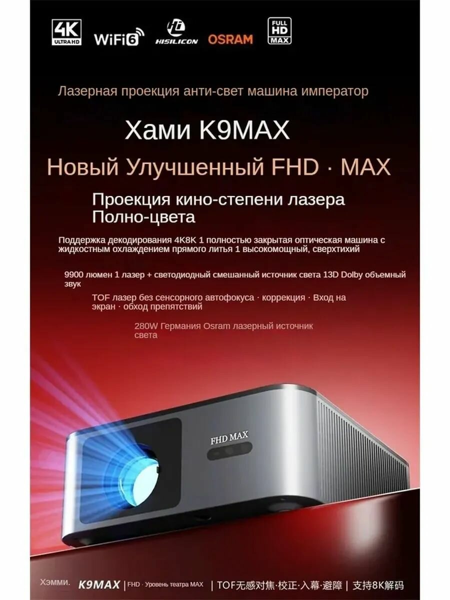Гобо-проектор, серый