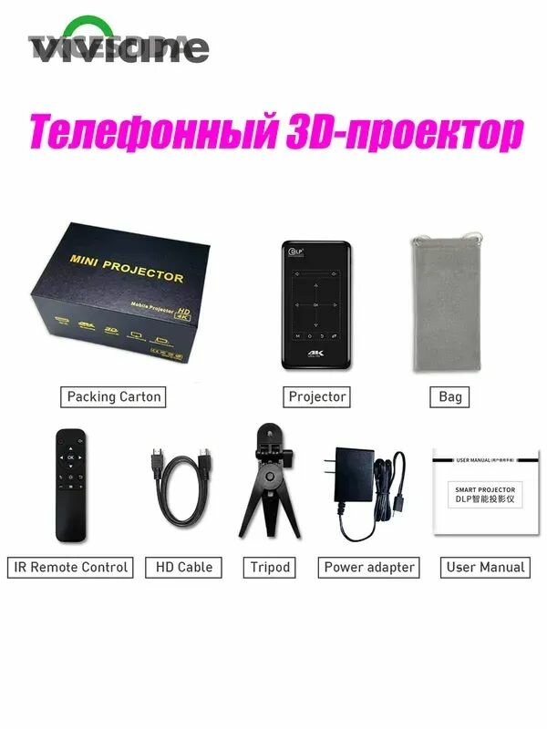 TXCESDDA Проектор, DLP, черный