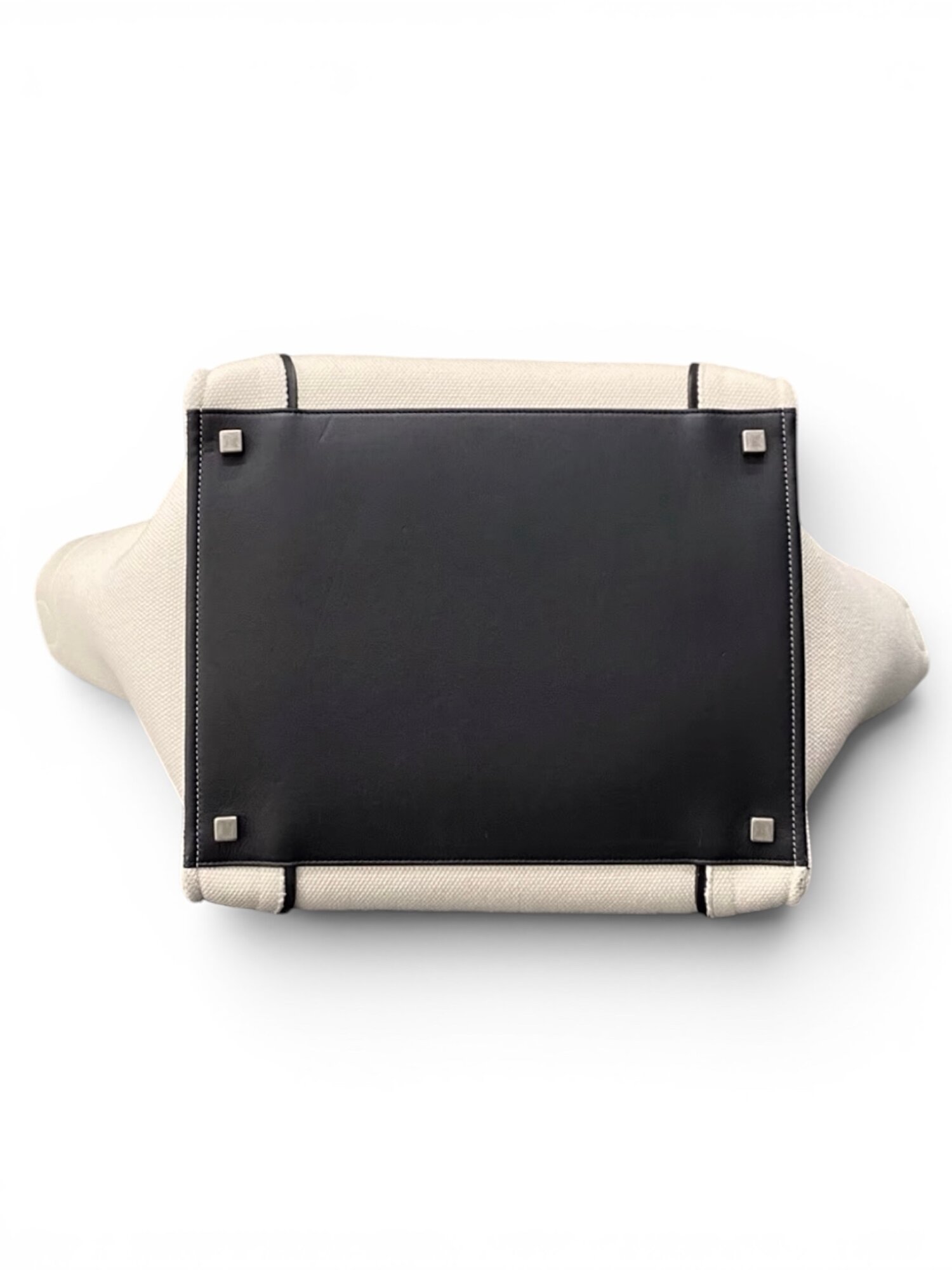 Сумка тоут CELINE Phantom Luggage Medium Vintage, белый, бежевый, черный — фото 1