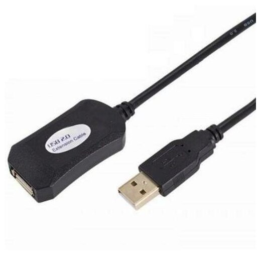 Активный удлинитель USB-Am/Af Premier 5-905A 5.0 - кабель 5м чёрный