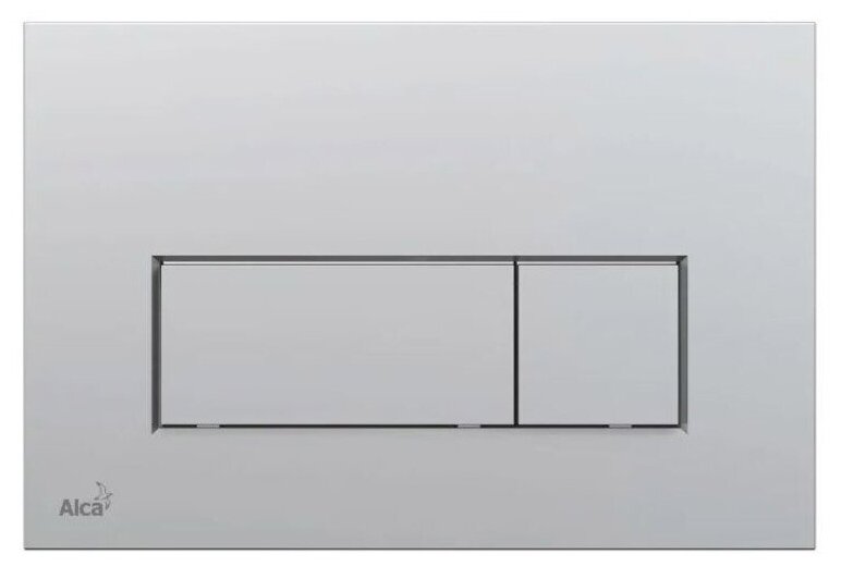 Кнопка смыва Alcaplast M572 пластик матовый хром