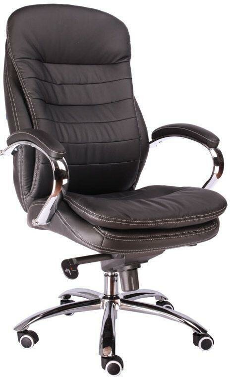 Компьютерное кресло Everprof Valencia M Черная Экокожа Размеры: Высота 1230мм Глубина 500мм Ширина 530мм