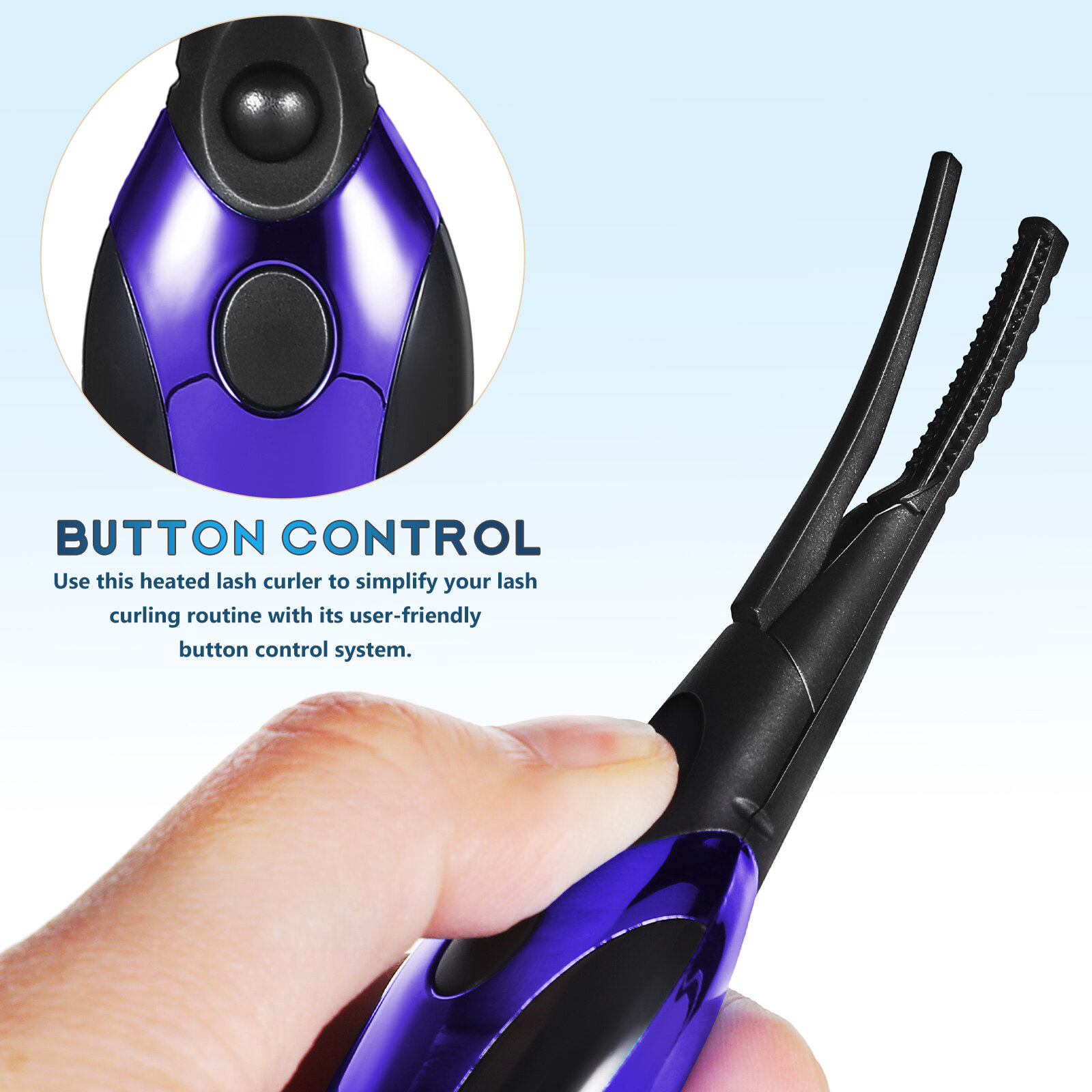 Heated Eyelash Curler С Подогревом И Регулировкой Температуры Для Продолжительной Завивки 15.00X3.00X2.00Cm
