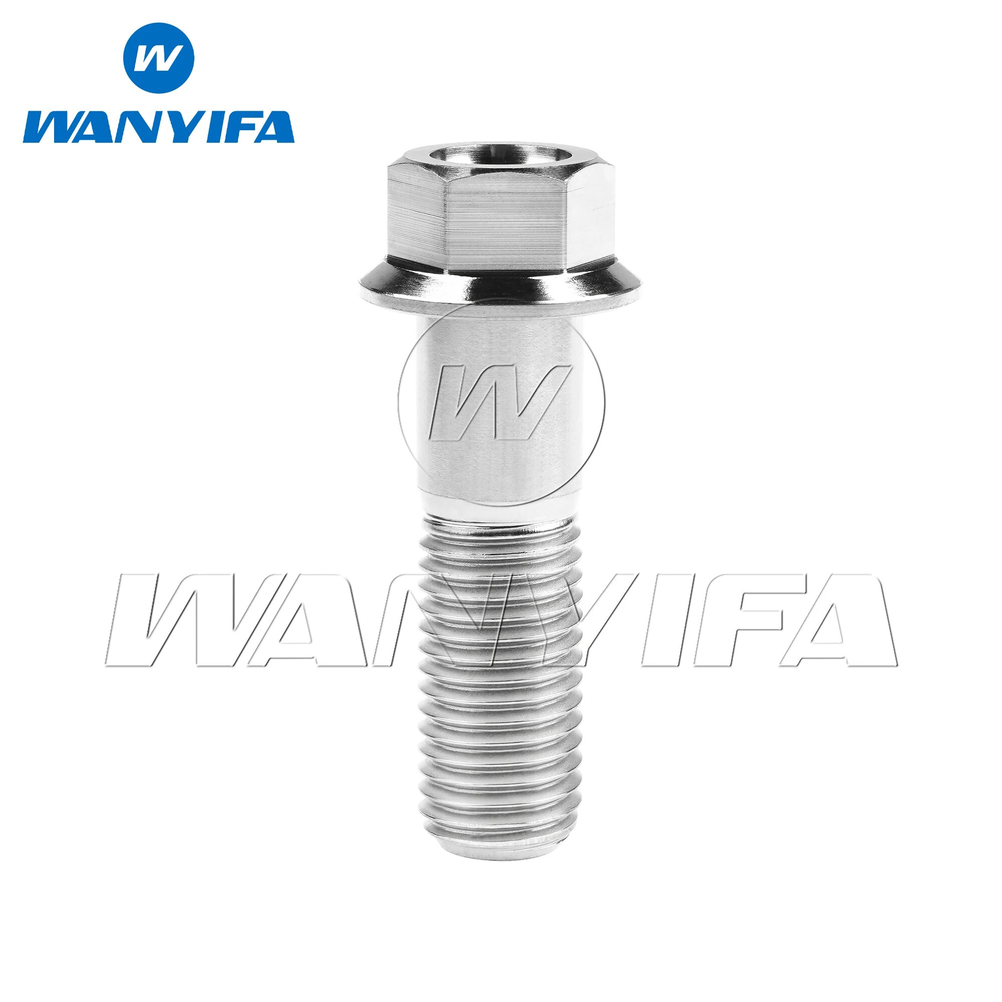 Wanyifa титановый болт M12x30-90 мм M12 Pitch 1.25mm, Серебряный, Titanium, 30mm