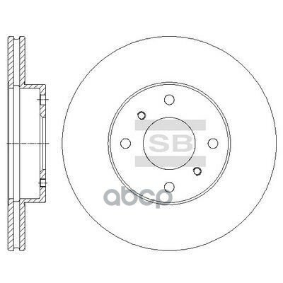 Тормозной диск Sangsin brake SD4231 для тормозной системы оригинальная посадка