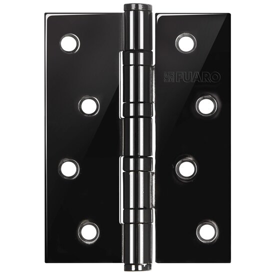 Петля универсальная Fuaro 4BB/BL 100x75x2,5 BN (черный глянец) блистер