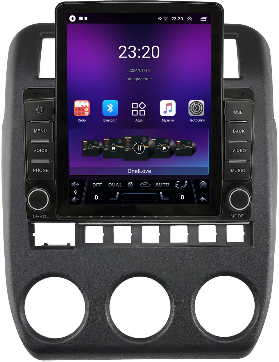 Штатная магнитола Lada Niva Legend, Urban, Bronto, Sport, 2121, 2131 (4x4), ВИС 2346 2021-2025 Canbox GTR095-9-3194 Android 10 (QLed, 4/64, DSP, CarPl