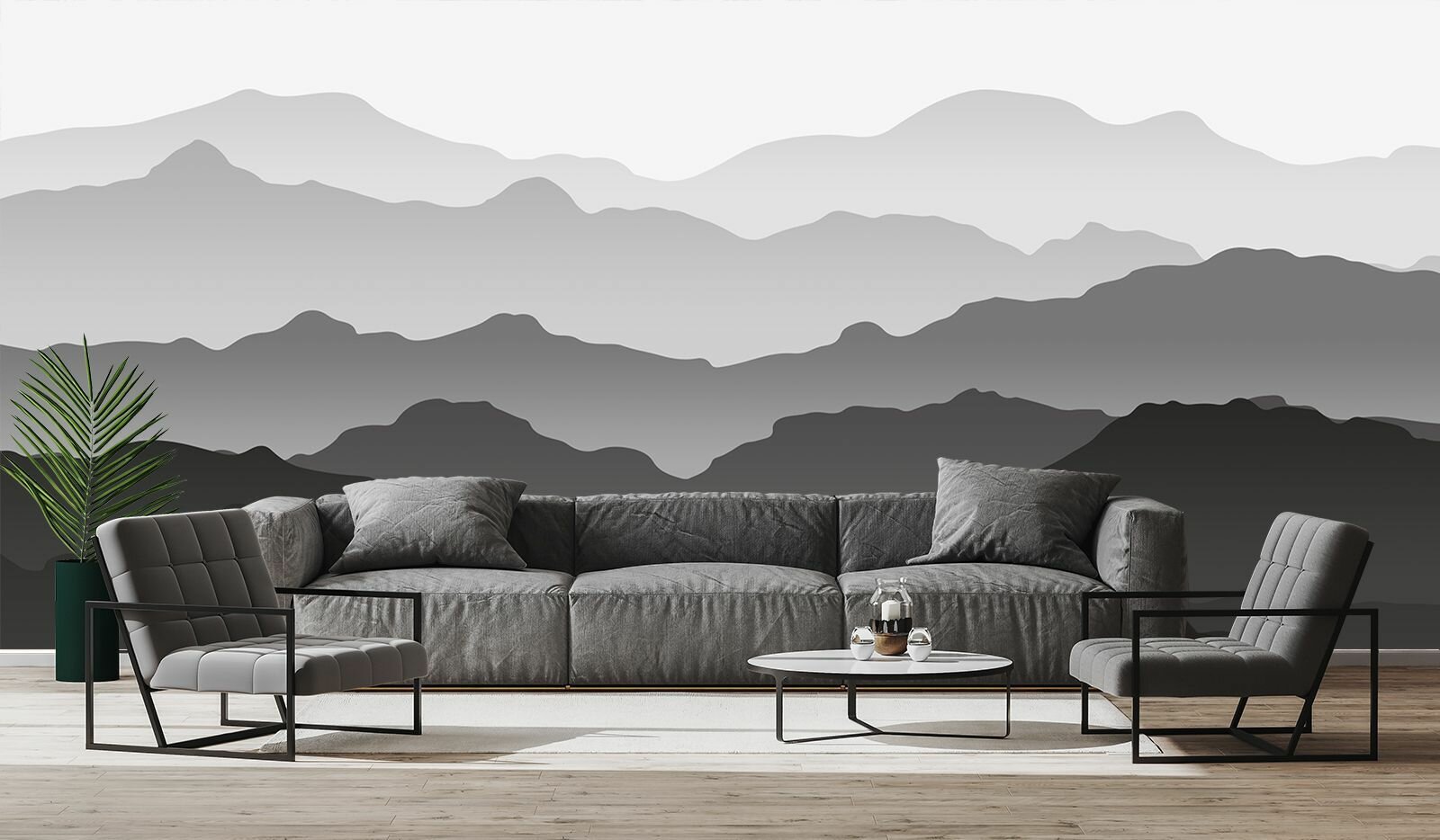 Фотообои 3d на стену флизелиновые Luxury Walls AM11306 Горы 600х270 см