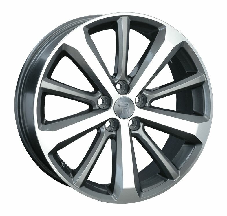 Колесный диск Replay INF40 18x7.5" PCD5x114,3 ET45 D66,1 темно-серый глянцевый с полированными лучами