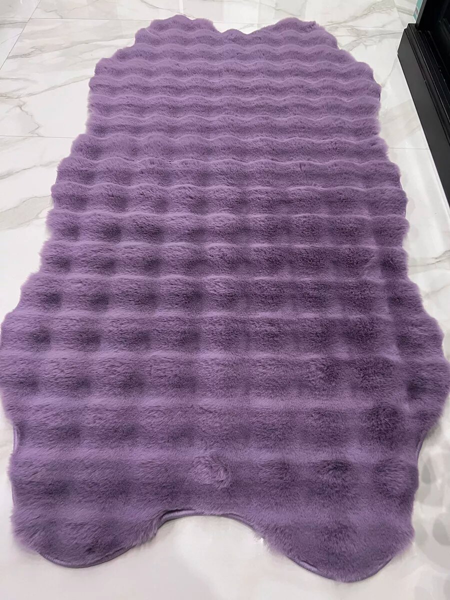 Ковер Natali's Carpets на пол в комнату, фиолетовый, прикроватный 200х300 см