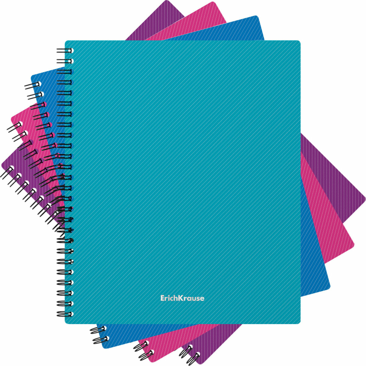 Тетрадь общая с пластиковой обложкой на спирали ErichKrause