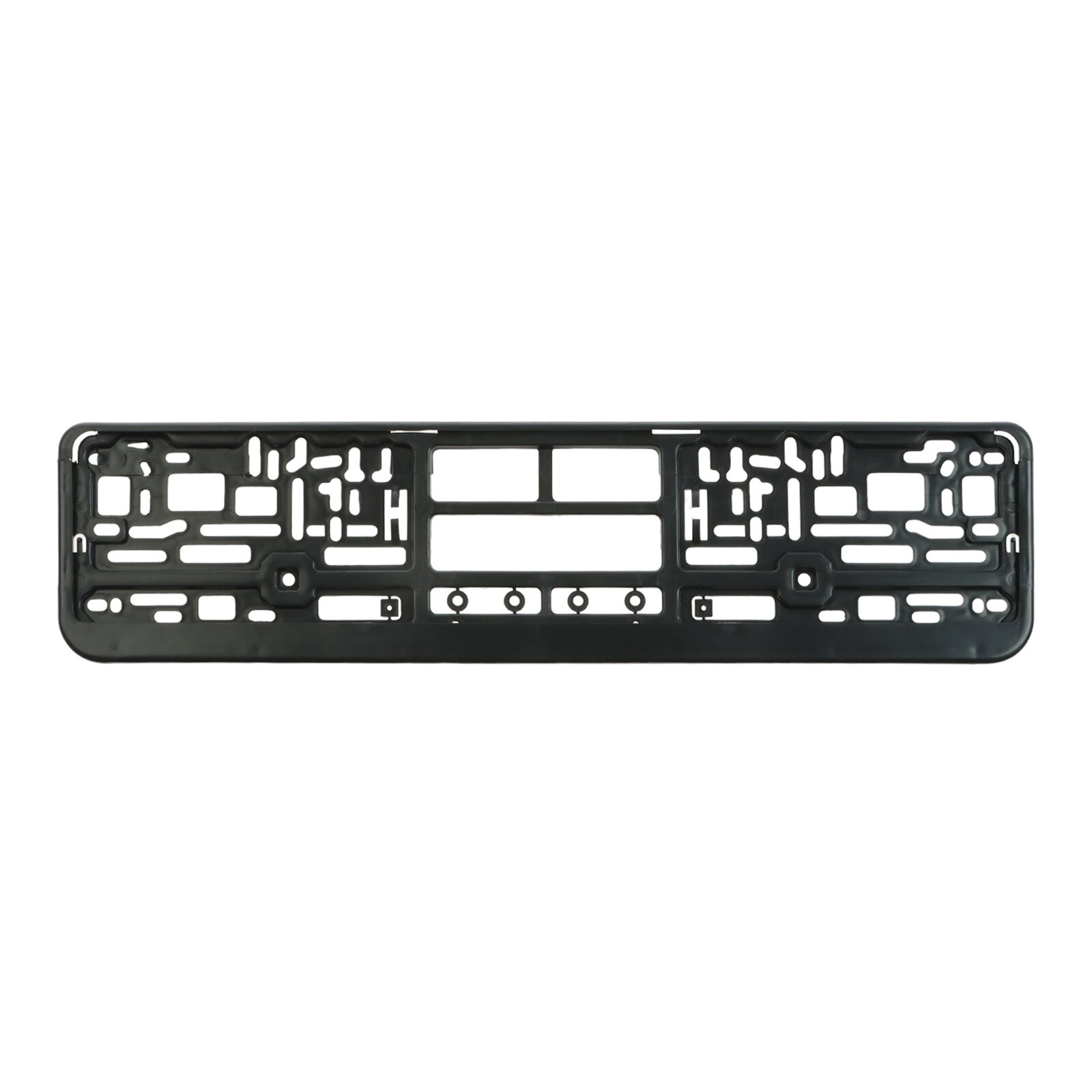 Рамка для автомобильного номера TORSO, с защёлкой, чёрная