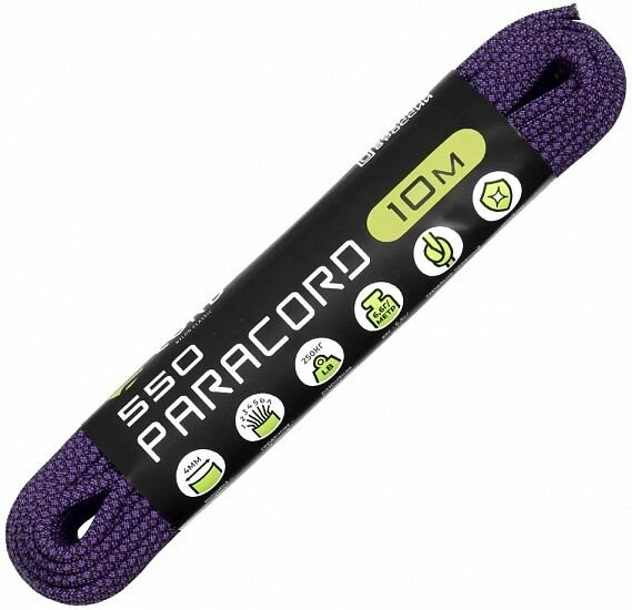 Паракорд 550 CORD nylon 10м RUS (purple snake)