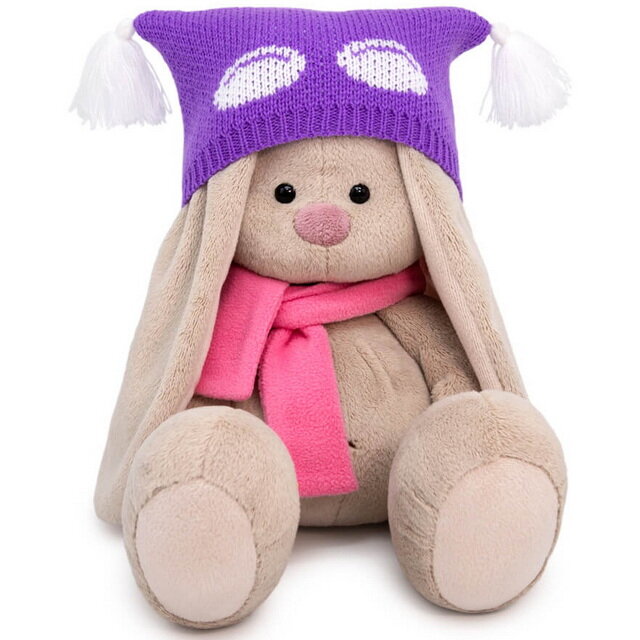 Мягкая игрушка Зайка Ми в шапке и шарфе 23 см, Budi Basa, SidM-504
