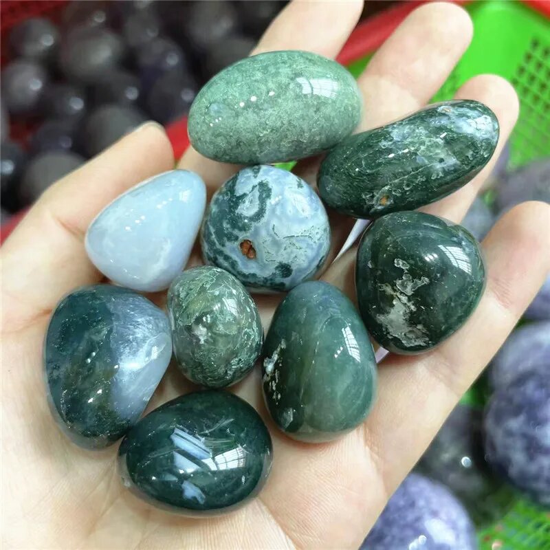 Кристаллы для дома Sisterstone 50g, moss agate