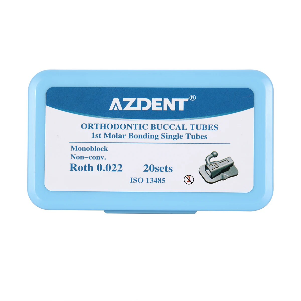 AZDENT Буккальные трубки Roth 0.022, 20шт