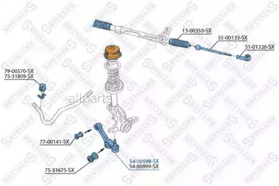 STELLOX 5400998SX Рычаг лев. Ford Scorpio 2WD 85-94