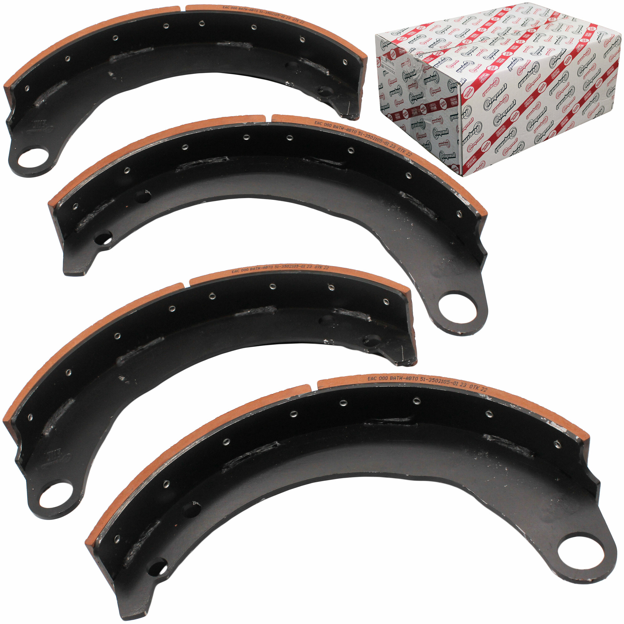 Колодка тормозная задняя Riginal (кт. 2 шт.) для а/м ГАЗ 66, 3308