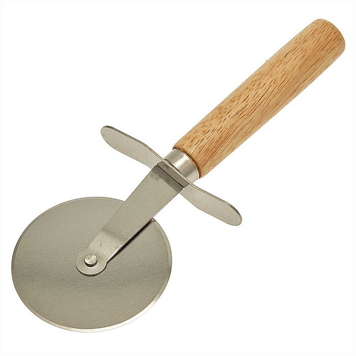 Нож для пиццы WEBBER ВЕ-0424, лезвие нерж. сталь, ручка дерево