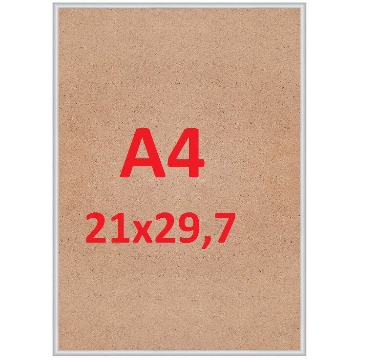 Рамка Nielsen алюминий А4 (21х29,7) серебро №2