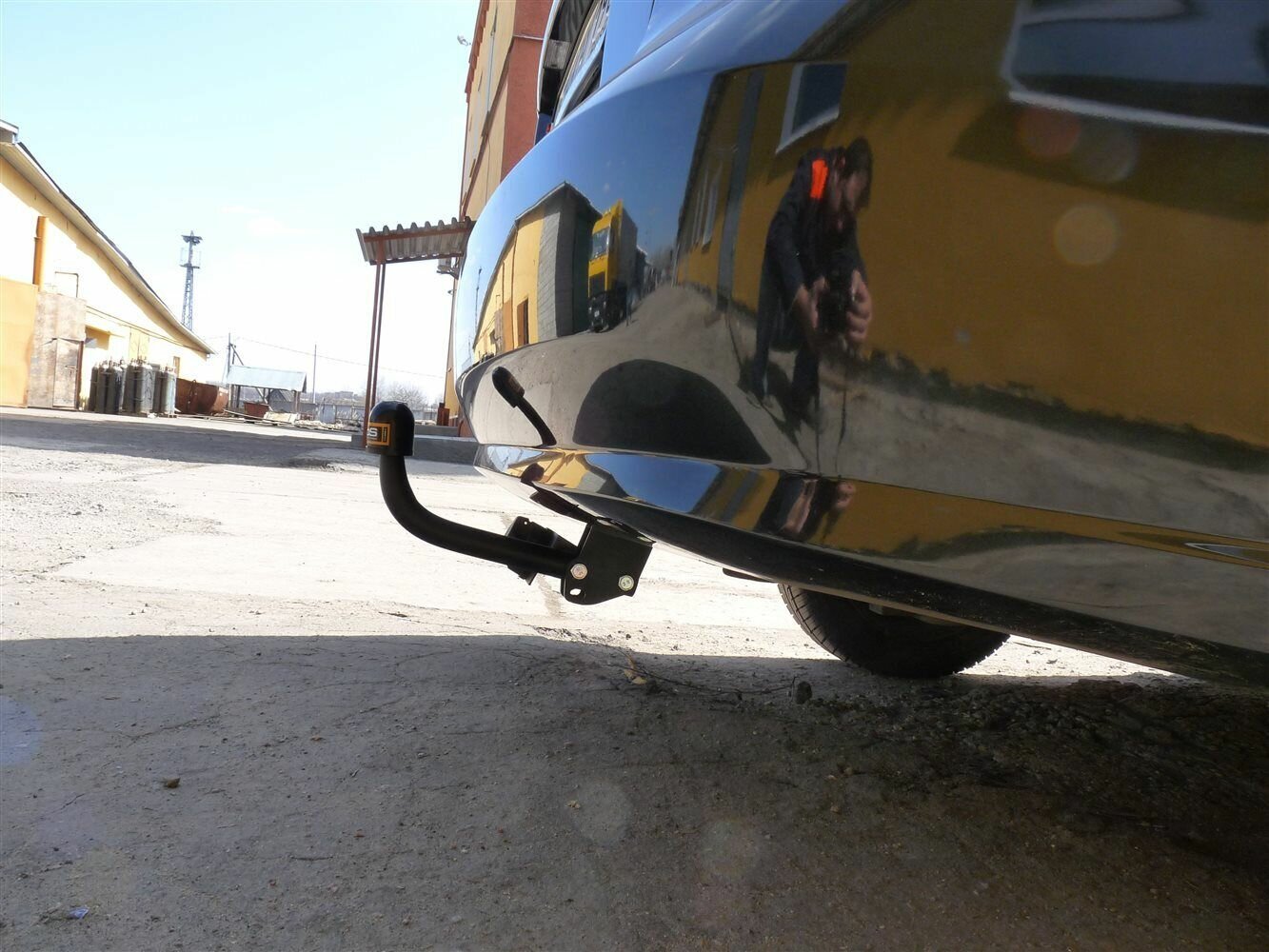 Фаркоп для Chevrolet Aveo седан (2002-2012) (без электрики) (паспорт и сертификат) AvtoS. CV07