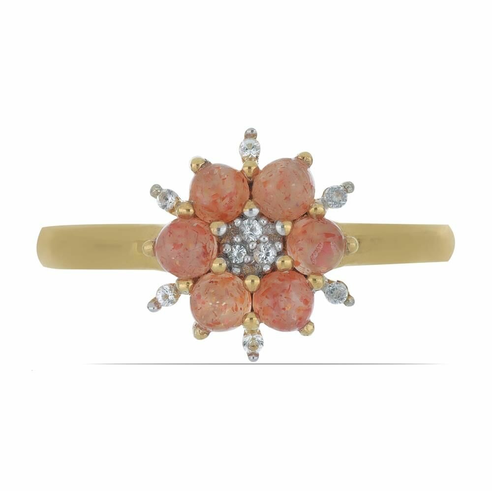 Кольцо тонкое, серебро, 925 проба, топаз