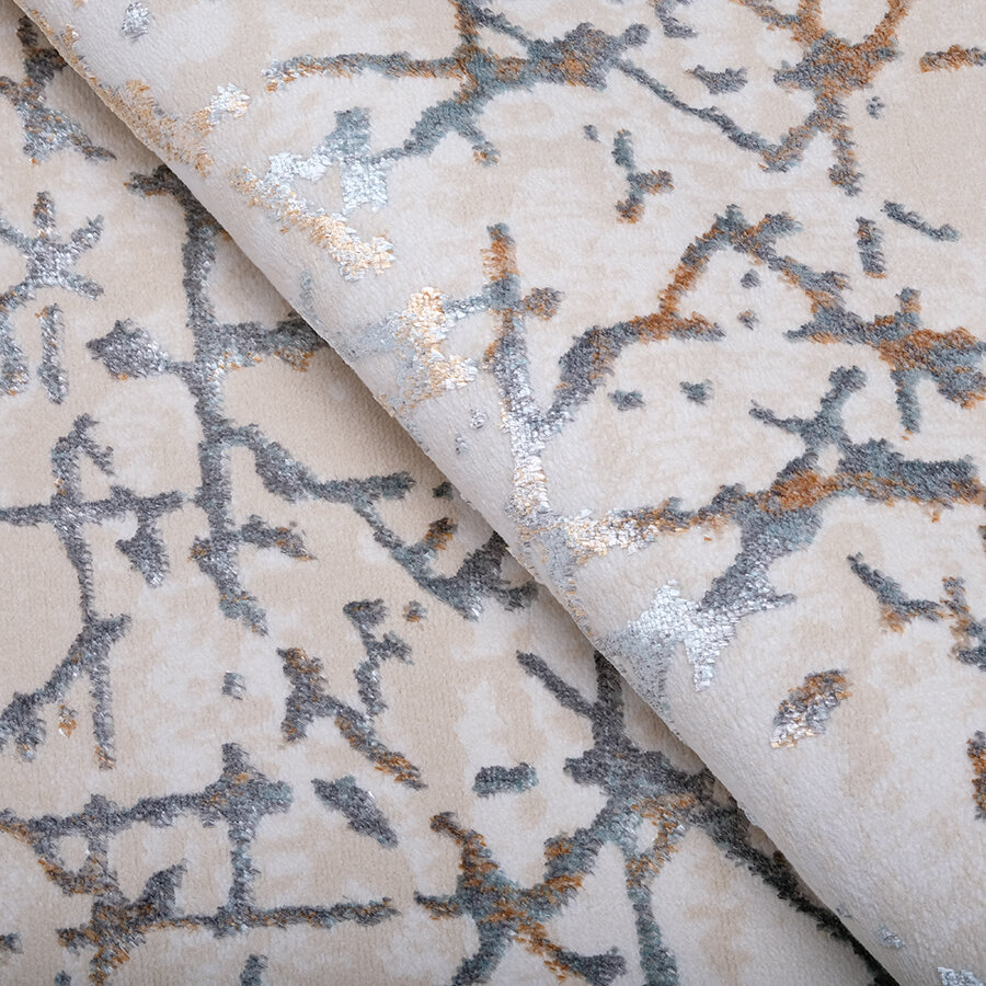 Ковер Турецкий Ascona дизайн 4324B цвет BEJ FLOS / BEJ FLOS Овал 0.8x1.4м