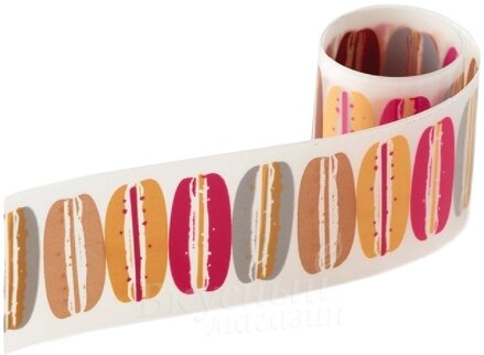 Переводной бордюр для муссовых десертов Цветные Макарунсы Macaron IBC Belgium (Набор из 3 шт.)