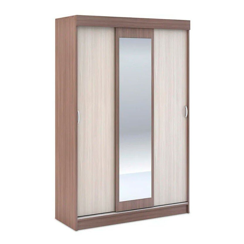 Андрей-4 шкаф-купе (1300*2020*516 мм), ясень шимо темный/ясень шимо светлый