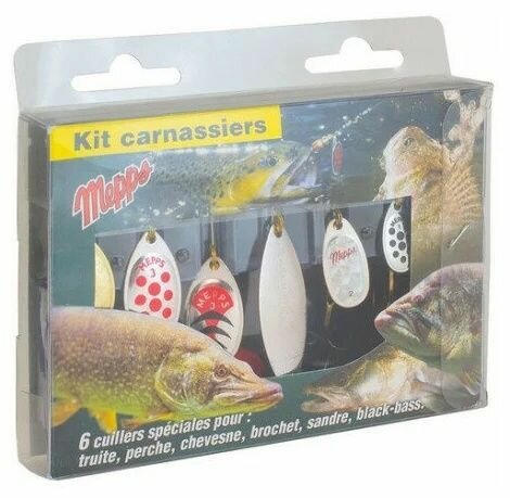 Набор вращающихся Блёсен Mepps Aglia Kit CARNASSIER (6 штук)