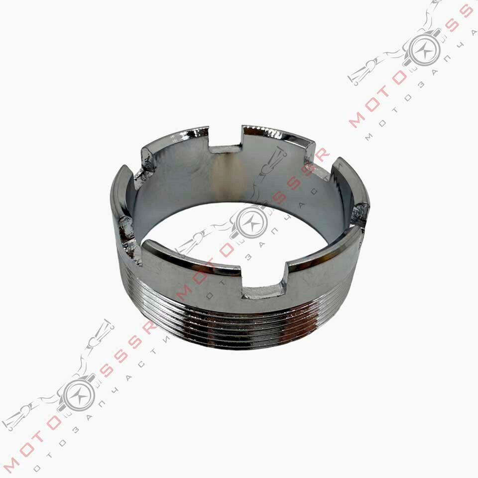 Гайка колена глушителя на мотоцикл ЯВА 350 634 6V CZ 350 (корончатая)
