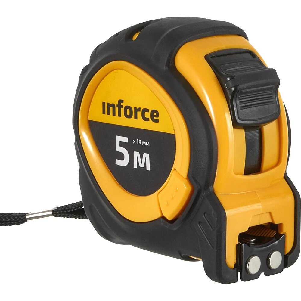 Рулетка с тройным стопом Inforce 5Х19 06-11-70, замера поверхностей