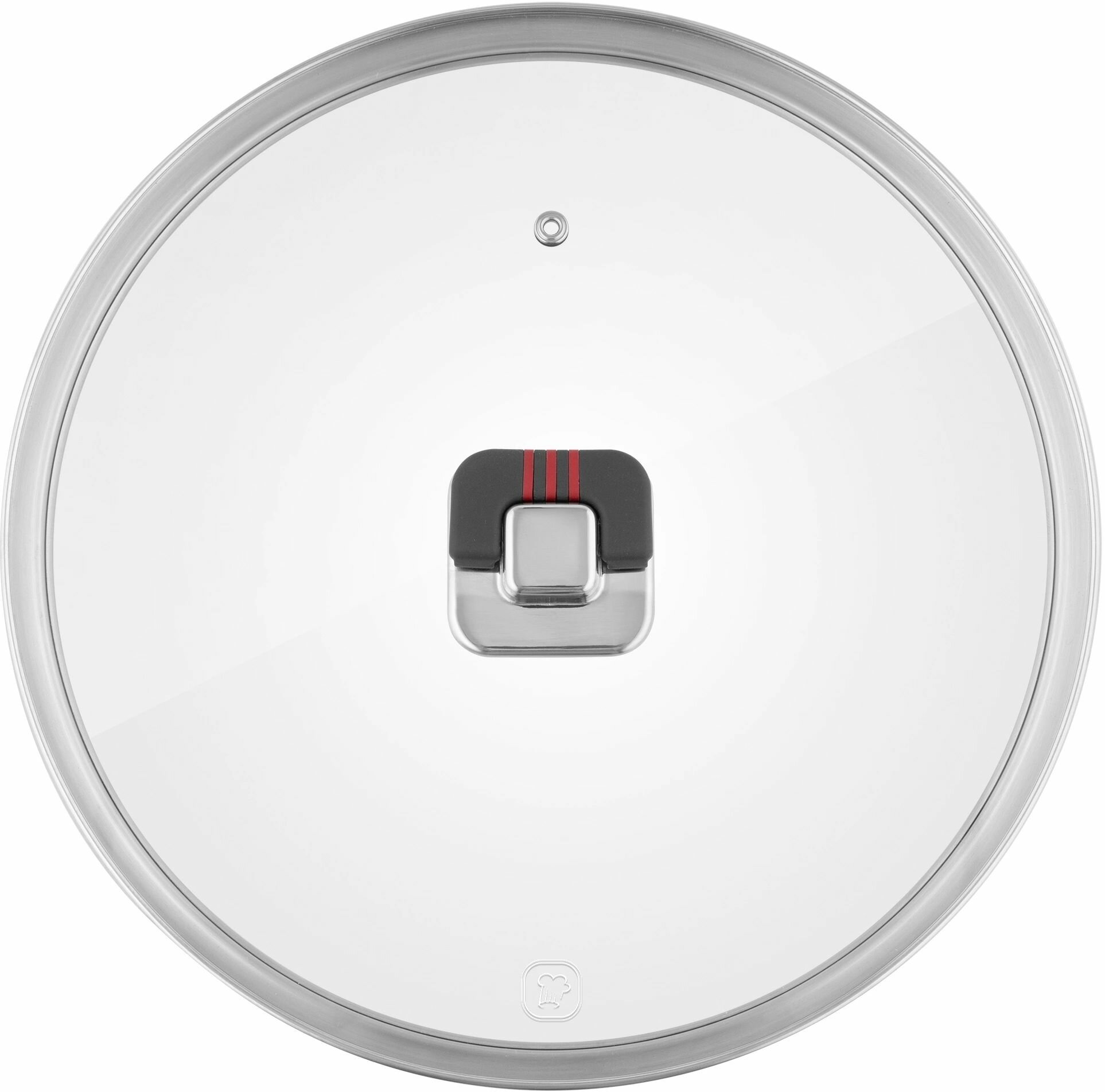 Крышка стеклянная Rondell Stripes RDA-1622 28см ручка серая