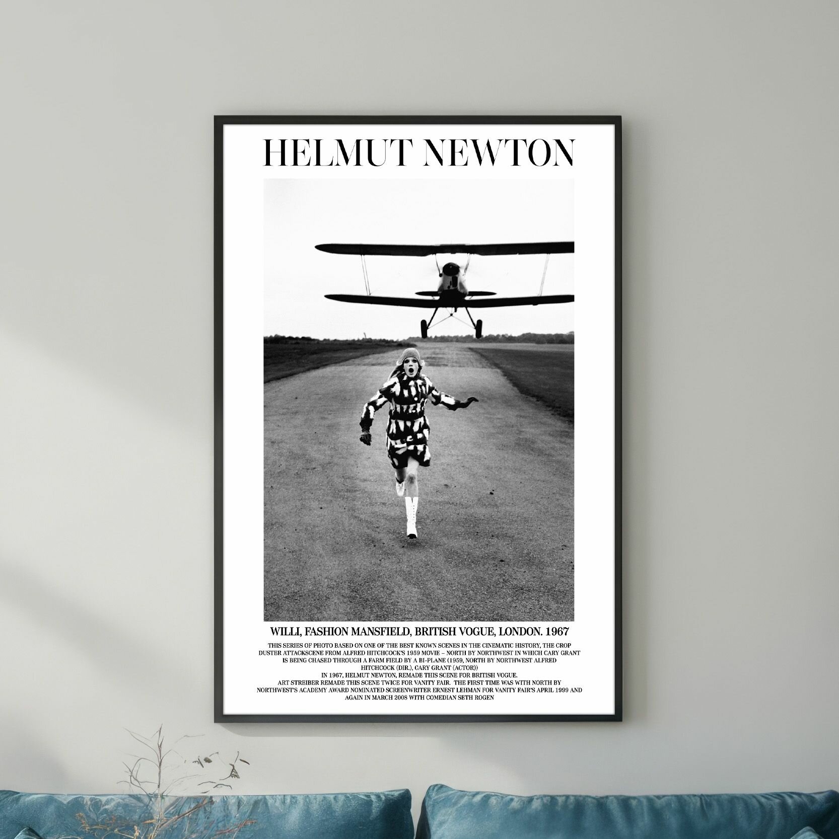 Постер фотография Хельмут Ньютон - Портрет Willi - 50х70