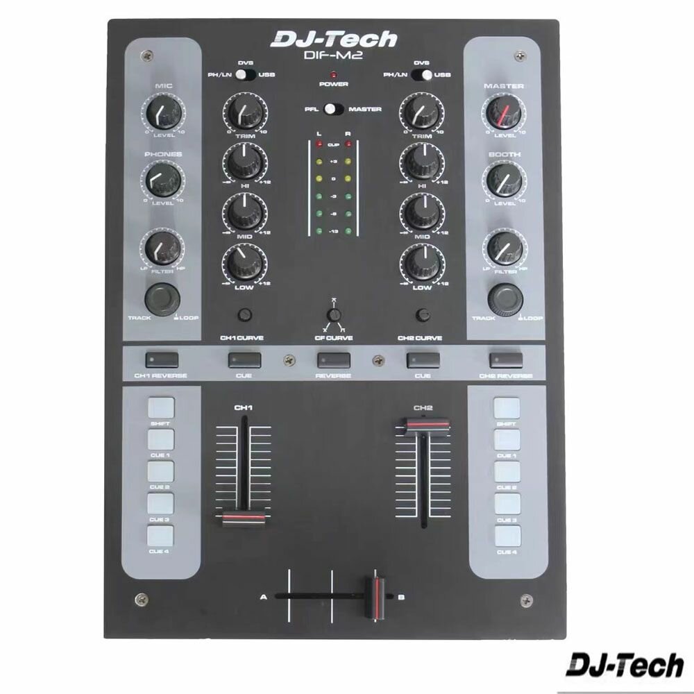 DJ-Tech DIF-M2 DJ микшер, черный, один размер (DIFM2)