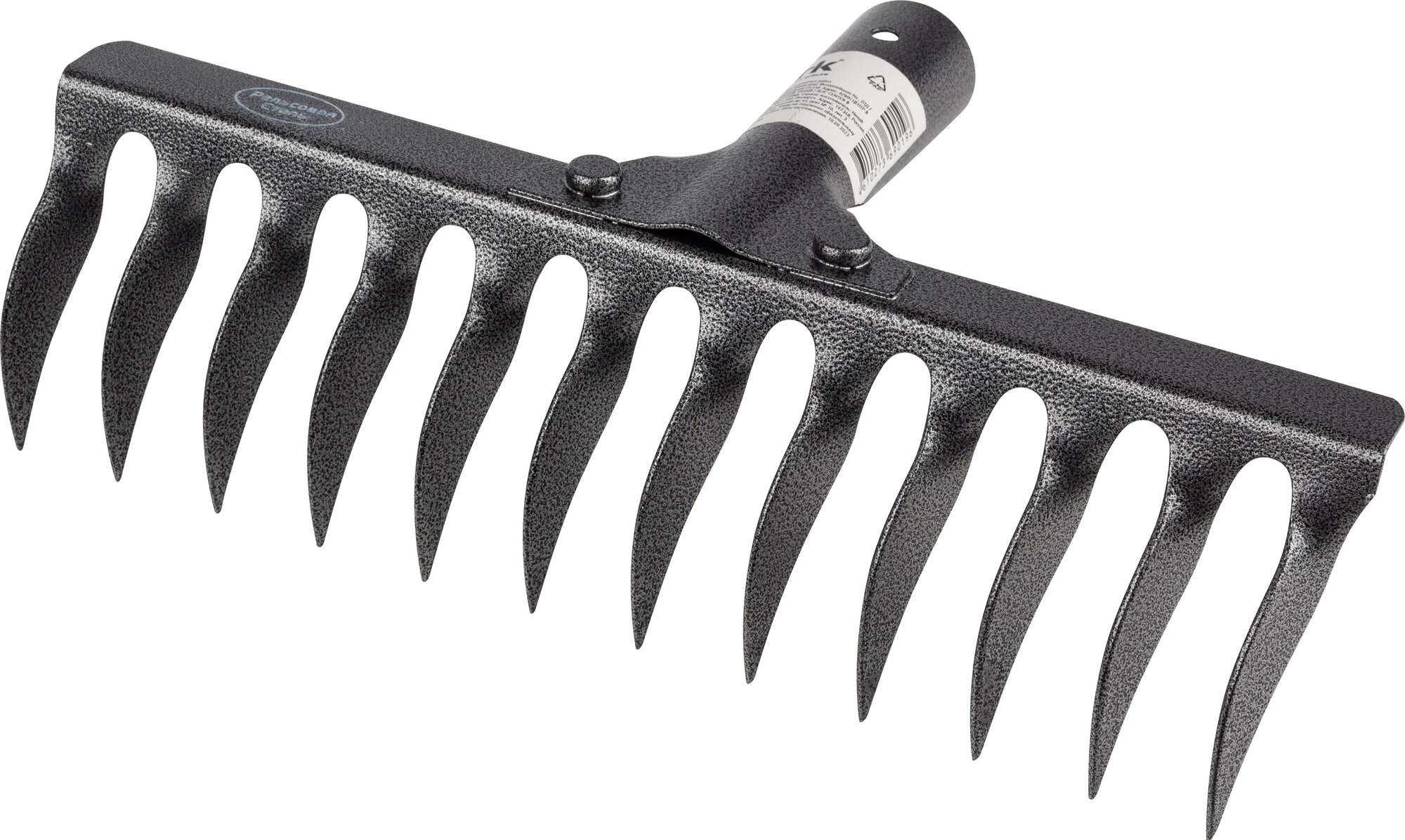 Грабли садовые металлические, витые Park, ширина 29 см, 12 зубьев, рельсовая сталь