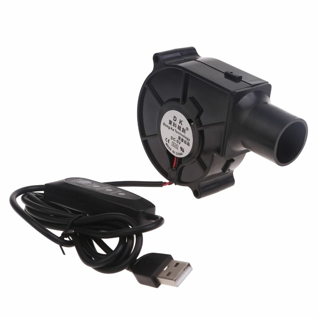 USB-воздуходувка для раздувания огня 7530 с регулируемой скоростью портативный вентилятор для барбекю, гриля и печей