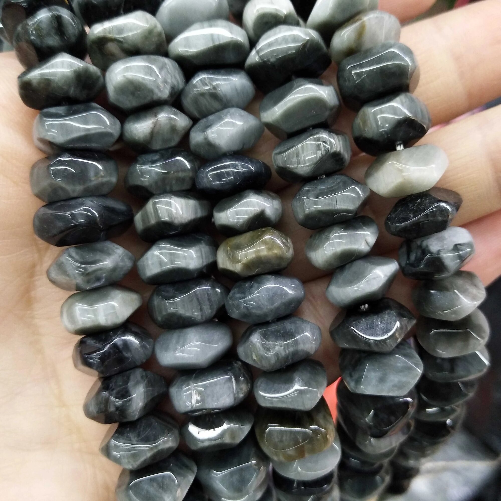 Каменные бусины SYSRXLR набор из 20 штук Hawkeye stone