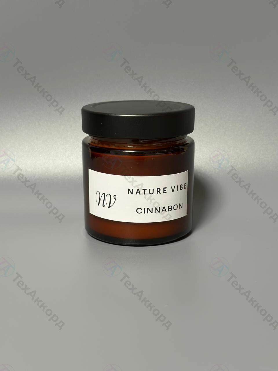 Свеча в стакане с ароматом "Булочка Синнабон", 180 мл.