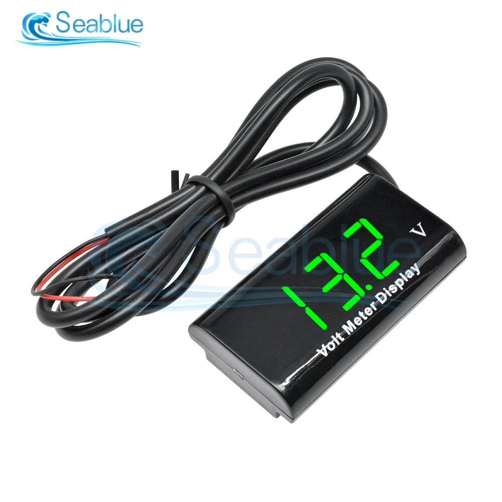 Вольтметр цифровой 13.2V, Green, 8-18В