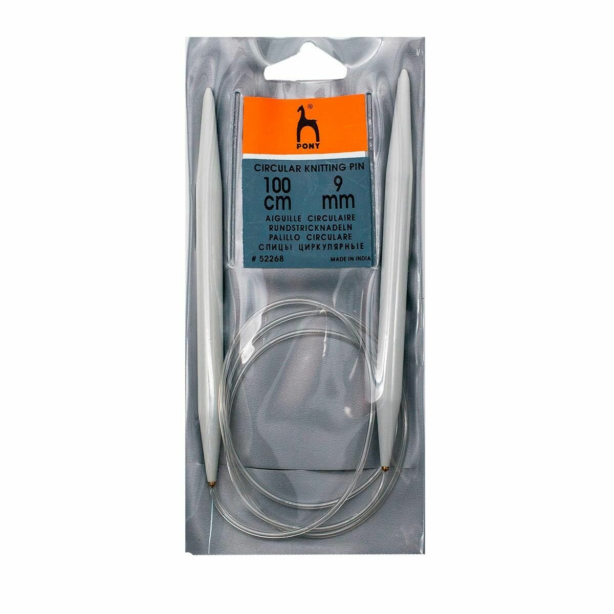 Спицы круговые PONY 9,00 мм х 100 см, пластик