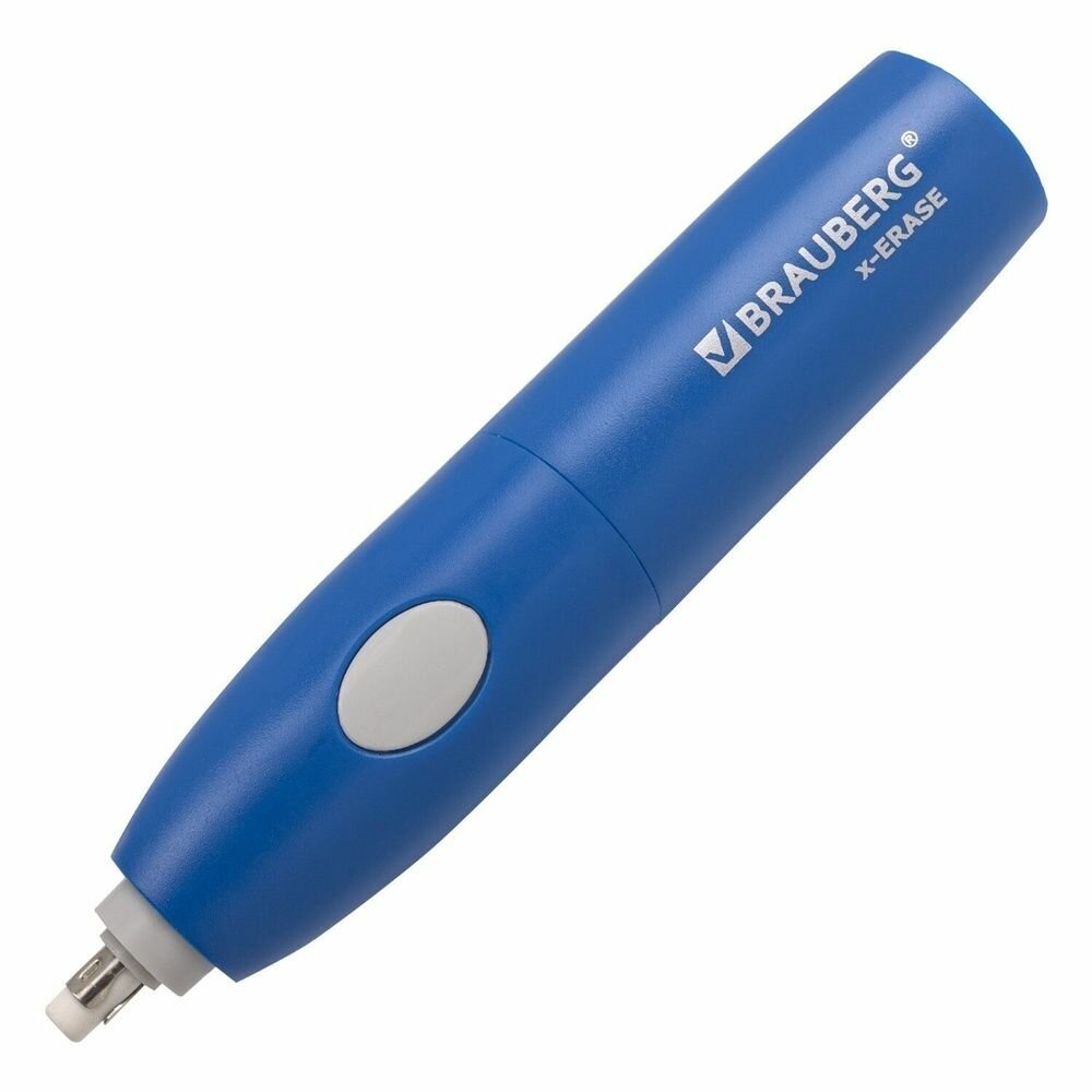 Ластик электрический Brauberg X-Erase, питание от 2 батареек AAA, 16 сменных ластиков (229608)