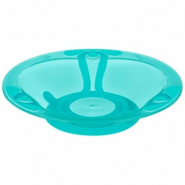 Тарелка детская Бытпласт Детская, для вторых блюд, на присоске, 400 мл, зеленая (431311909)
