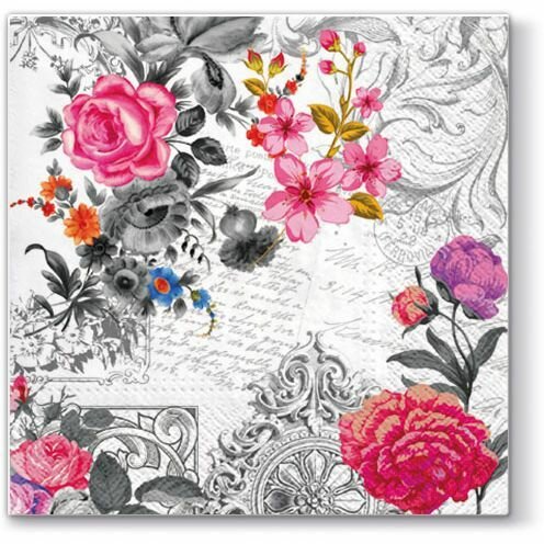Салфетки PAW Decor Collection "Lunch", Королевская роза, трехслойные, для декупажа, 20 шт