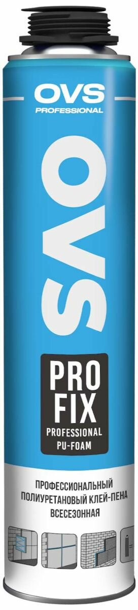 OVS Professional PROFIX профессиональный полиуретановый клей-пена всесезонный