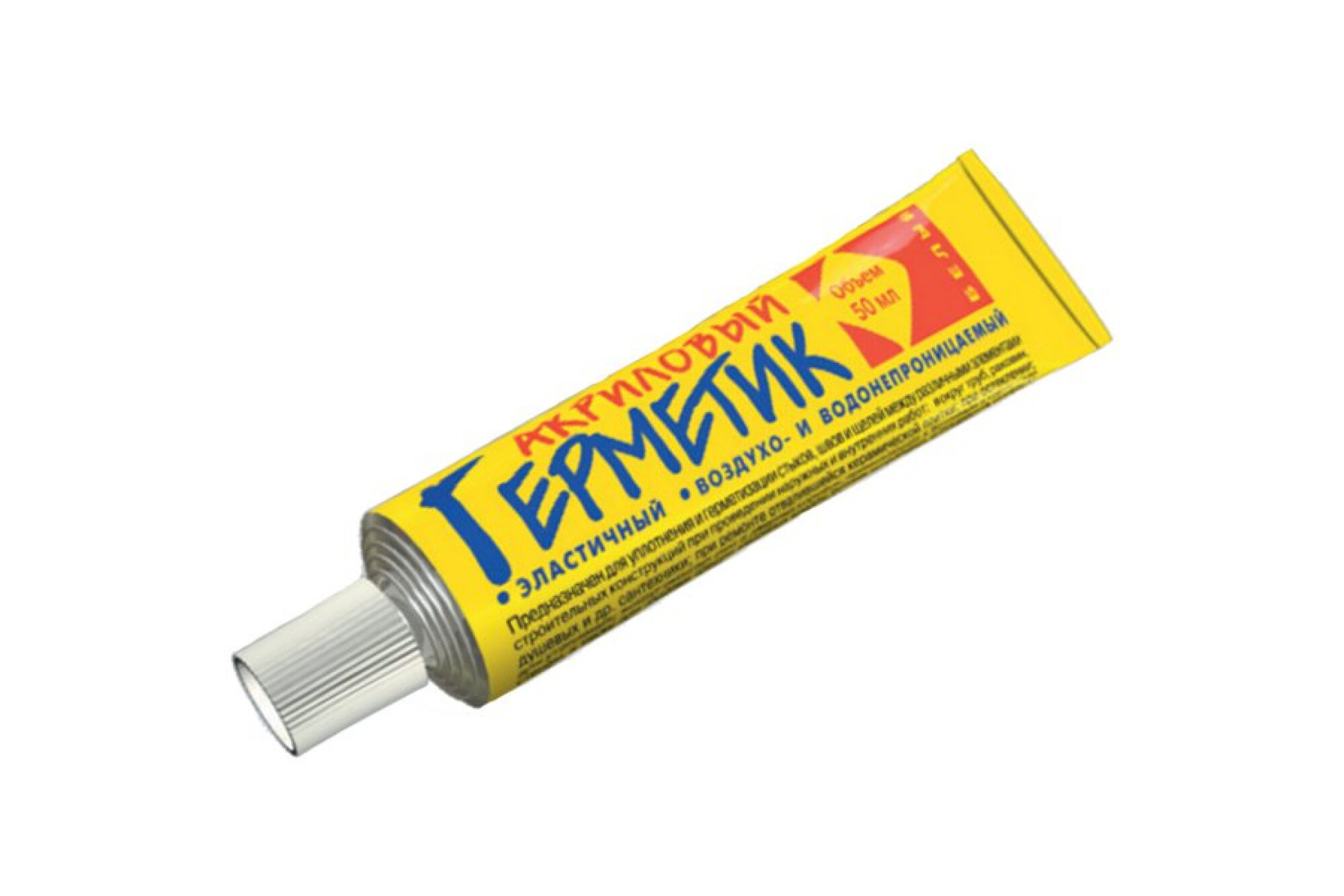 Герметик акрил 45мл НБХ белый, 137034