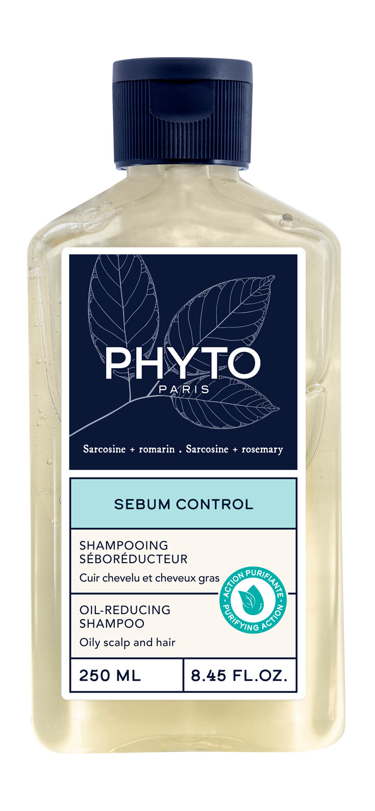 PHYTO Sebum Control Шампунь для волос, склонных к жирности, 250 мл