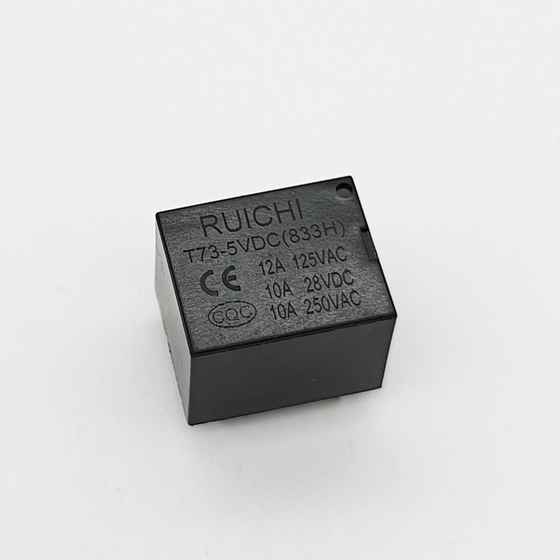 5шт. Реле электромагнитное DC 5в, 10а, SPDT, 19.5*15.5*15.9мм, Ruichi T73-5VDC(833H)