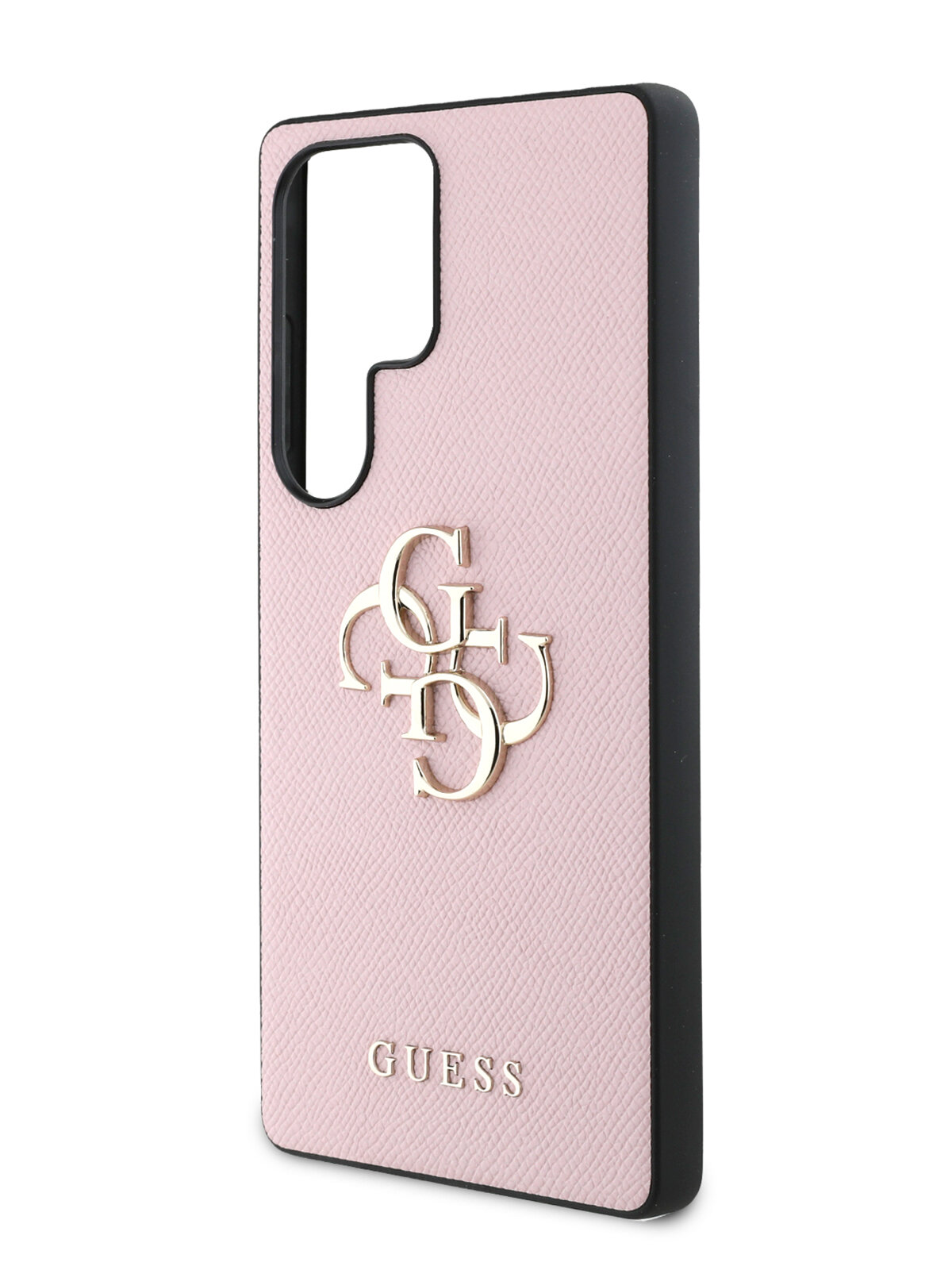 Guess для Galaxy S25 Ultra чехол PU Grained leather 4G Big metal logo Hard Pink